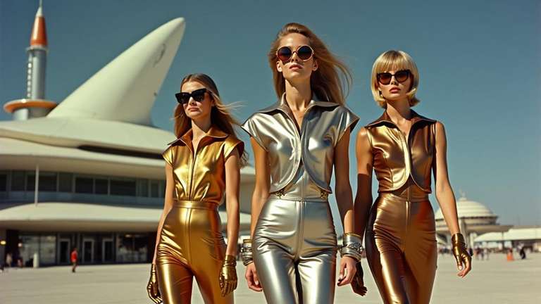 The 1960s Space Age Fashion: Metallics and Futuristic Designs ...