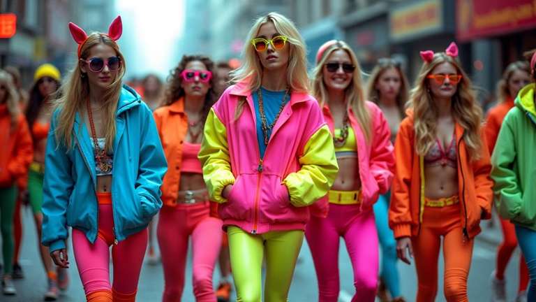 The Craze for Neon Fashion in the 1980s - Did You Know Fashion